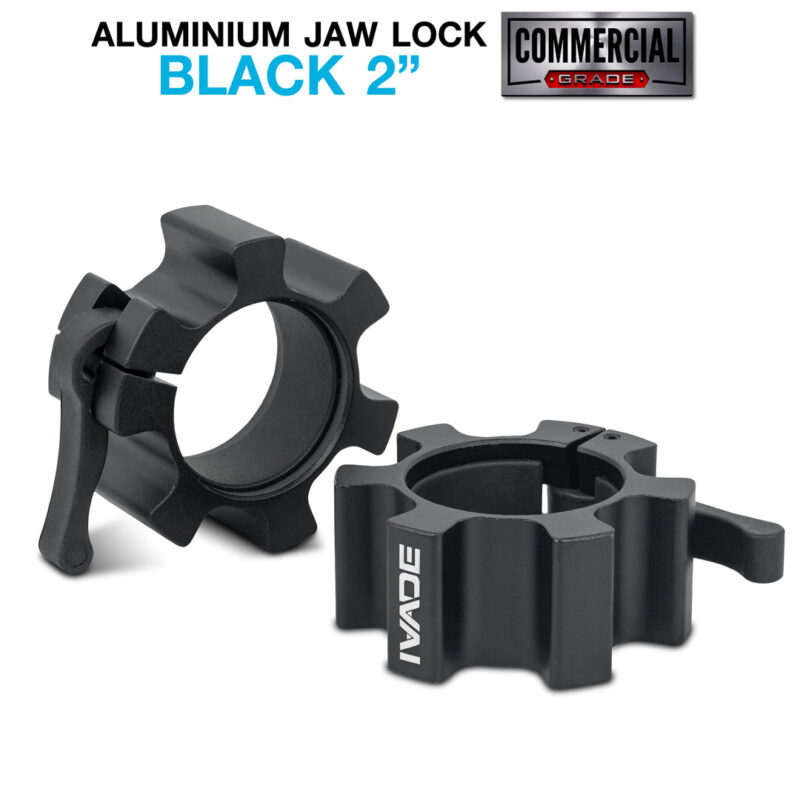 คลิปล็อคคานบาร์เบล 2 นิ้ว ALUMINIUM JAW LOCK สีดำ x2 ชิ้น (MD4046-BLACK ...